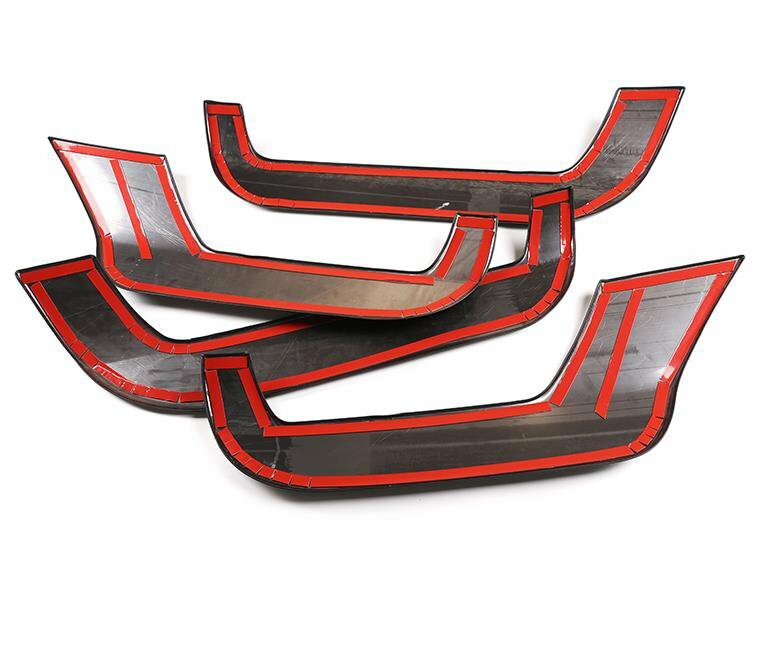 Black Steel Inner Door Anti-kick Panel Trim For Land Rover Range Rover ...