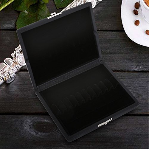 Oboe Reed Case storage box flannel slot with natural wood + PU leather ...