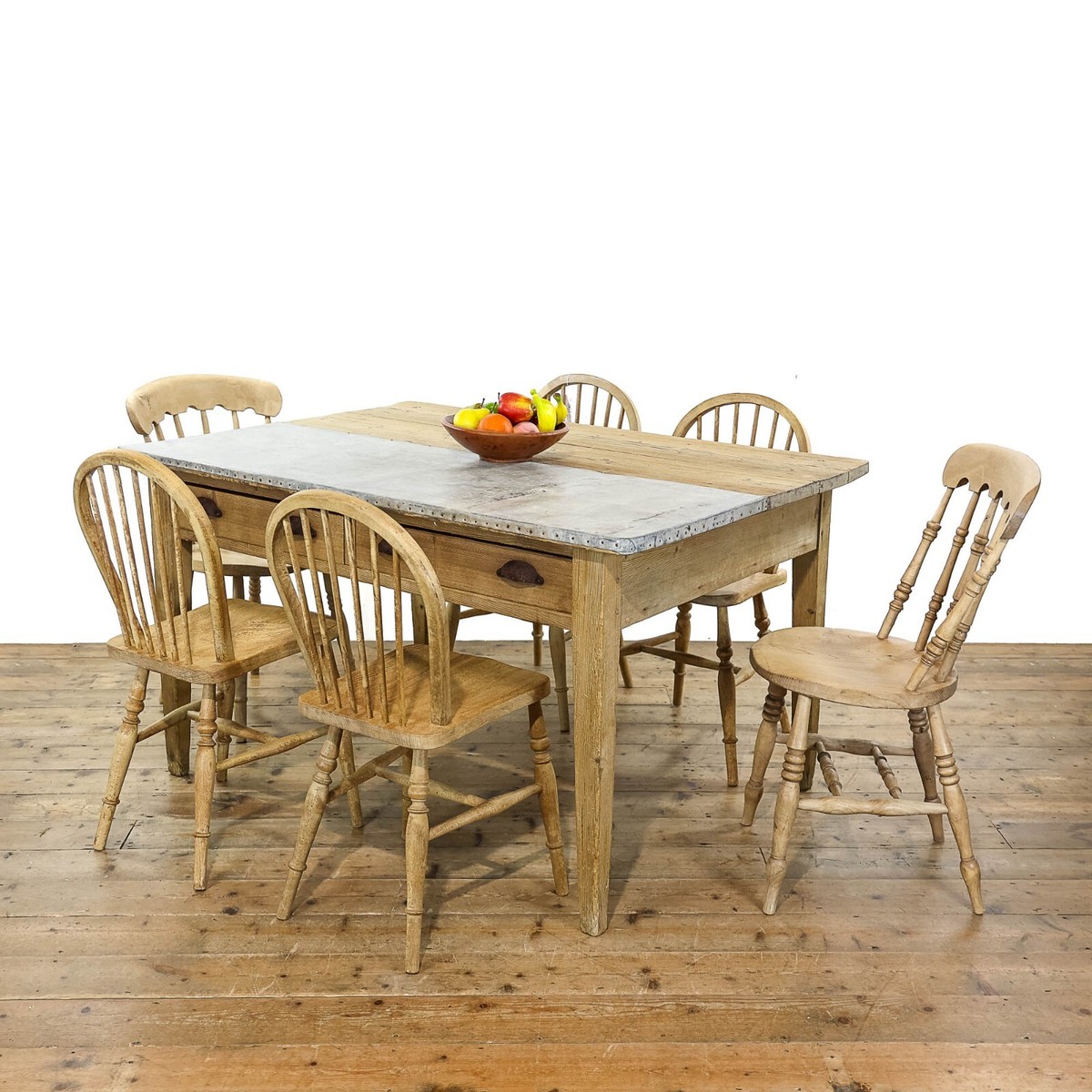 Rectangle Rustic Pine Farmhouse Table