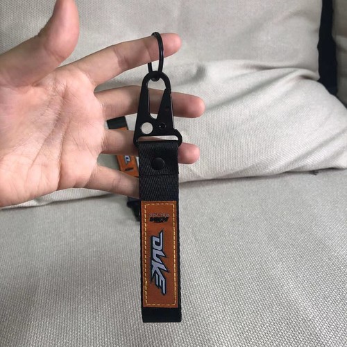 2PCS Backpack Key Ring Hook Strap Metal Keychain Lanyard Double Side ...