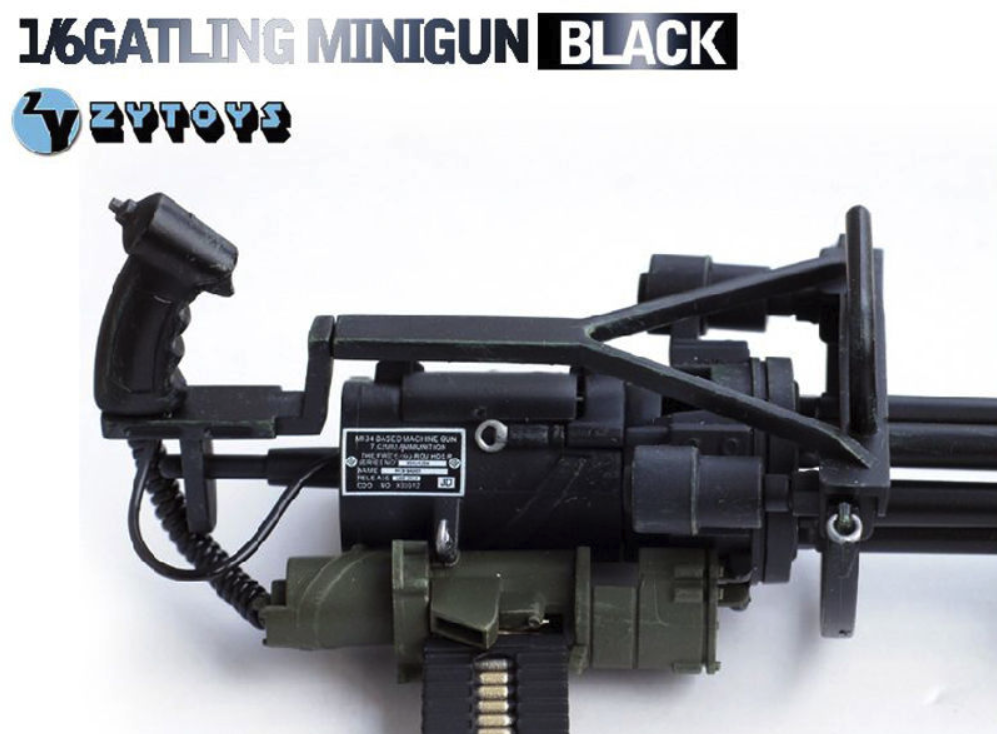 ZY Toys 1/6 scale M134 Heavy Machine Gun Minigun TERMINATOR Gatling ...