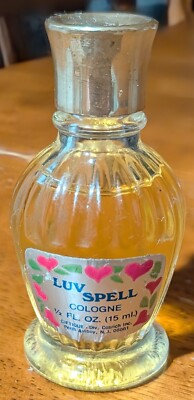 Rare Vintage Giftique Luv Spell Cologne Perfume 1/2 Fl Oz Bottle, 95 ...