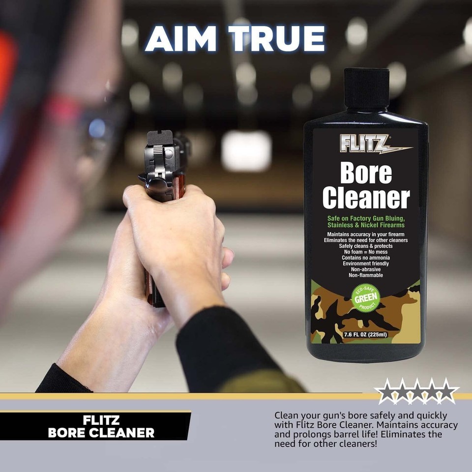 FLITZ Gun Bore Cleaner - 7.6 oz. / 225ml. Bottle GB 04985 (See Video ...