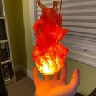Halloween Floating Fireball Props Glowing Floating RED on Hands cosplay ...