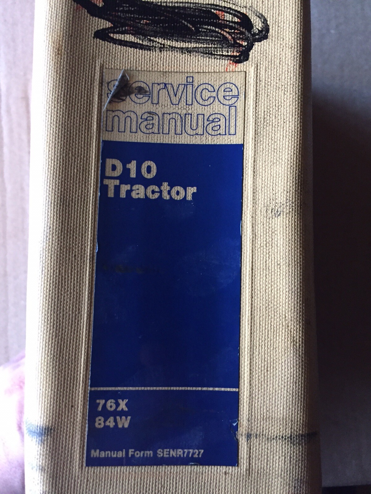 Caterpillar Oem D10 Tractor (76x,84w) Service Manual. Cat Factory ...
