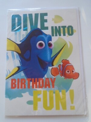 Disney Pixar Finding Dory Nemo - Birthday Card A5 NEW | eBay UK