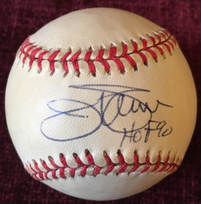 JIM PALMER SIGNED AUTO OFFICIAL AMERICAN LEAGUE BASEBALL W/HOF 90 ...