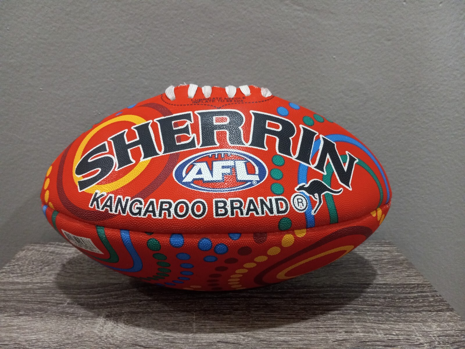 USED SHERRIN AFL FOOTBALL KANGAROO BRAND RUBBER SYNTHETIC MADE IN INDIA ...