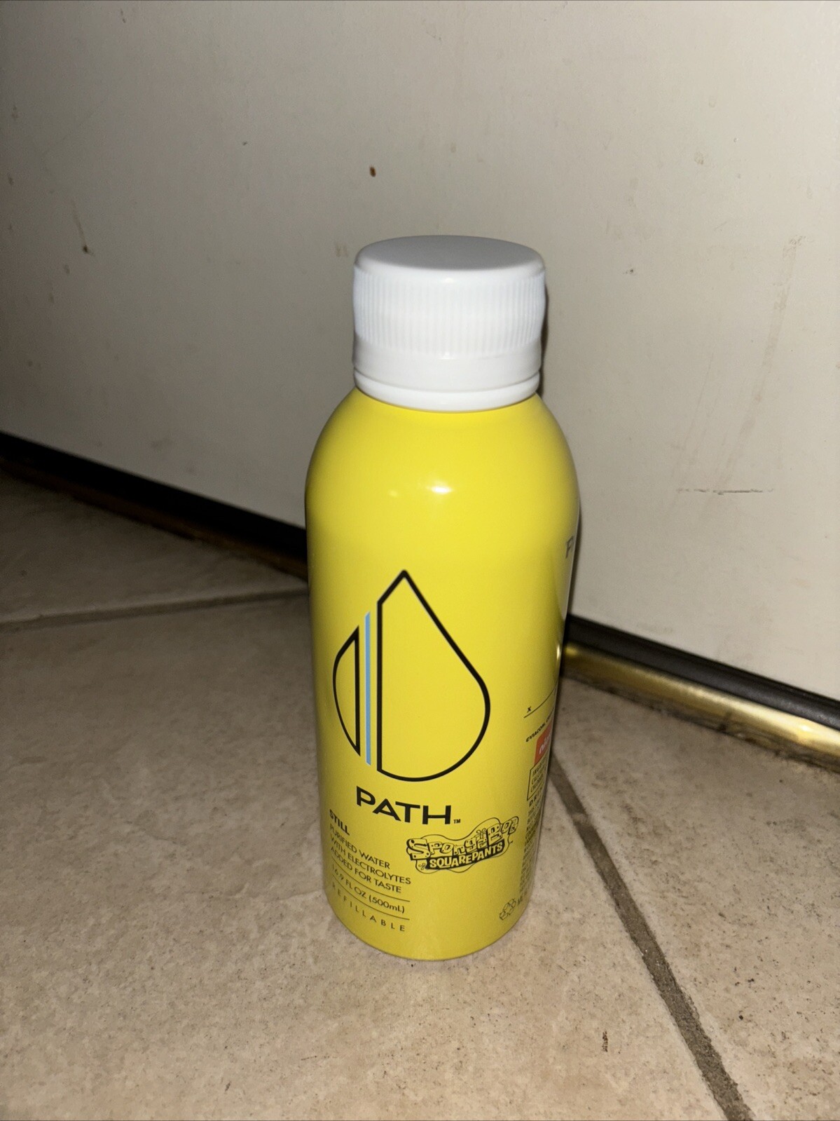 PATH PURIFIED WATER REFILLABLE BOTTLE 16.9 FL OZ SPONGEBOB SQUAREPANTS ...