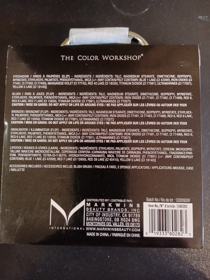 The Color Workshop Travel In Color 27 Piece Makeup Train Case Eyes ...