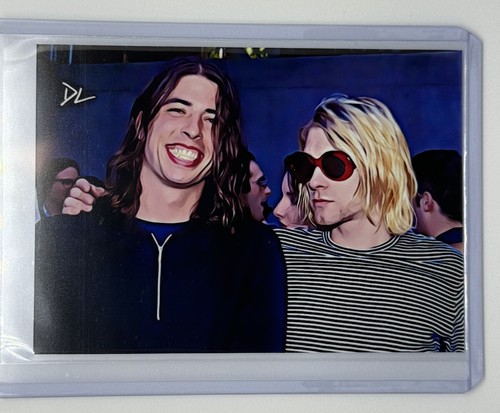 Dave Grohl & Kurt Cobain Limited Edition Artist Signed Nirvana Trading ...