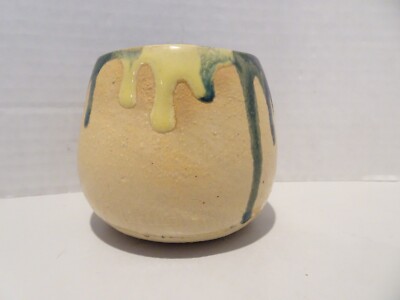 Signed Studio Art Pottery Small Catch All Pot Vase Planter Dated 1999 ...