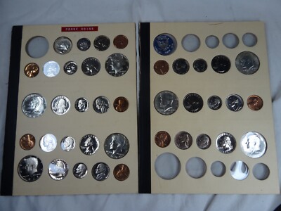 1964 - 1971 US Mint Proof & SMS 8 Annual Sets 39 Coins 40% Silver | eBay