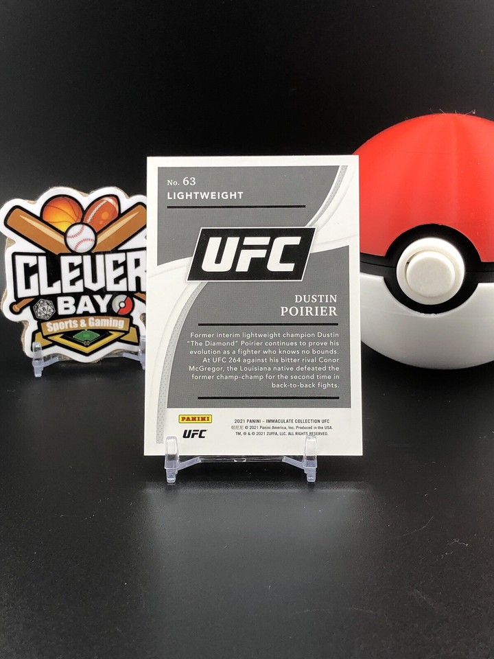 Dustin Poirier /65 2021 Panini Immaculate Collection UFC #63 (CBMH) | eBay