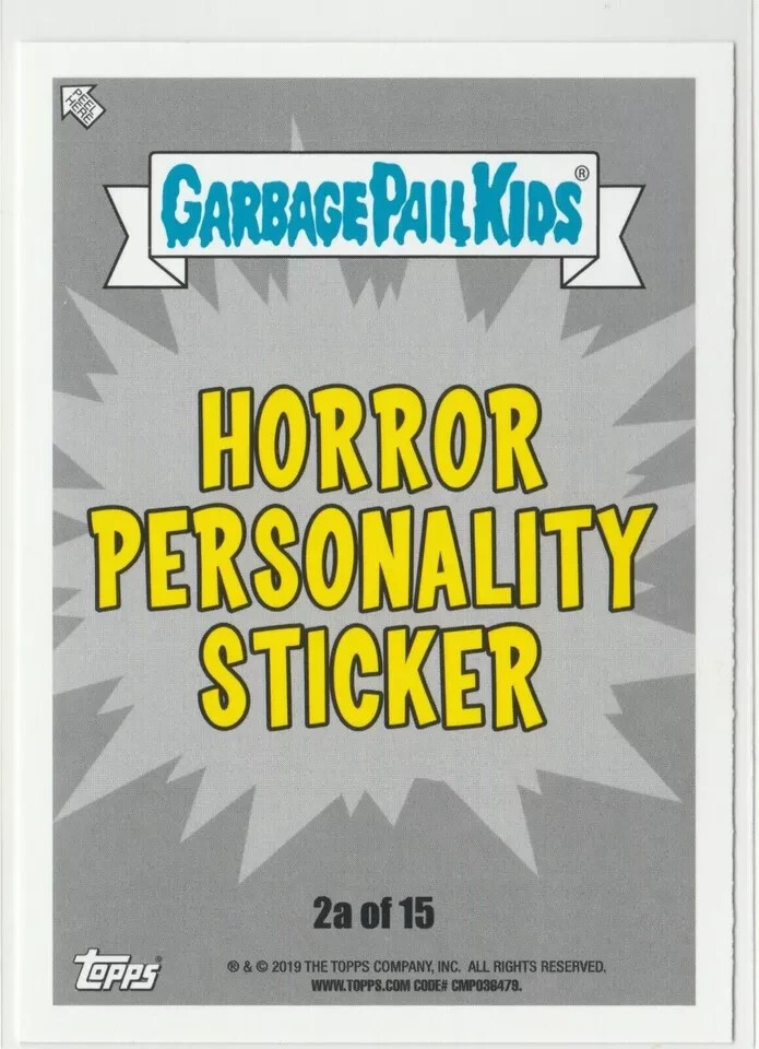 Joined John #2a Garbage Pail Kids GPK 2019 Revenge of Oh the Horror ...