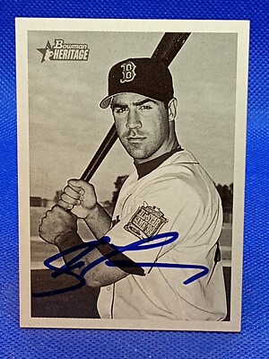 AUTOGRAPH AUTO Steve Lomasney 2001 Bowman Heritage #201 | eBay