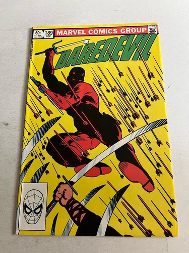 DAREDEVIL #189 Marvel Comics 1982 Death of Stick Frank Miller NM ...