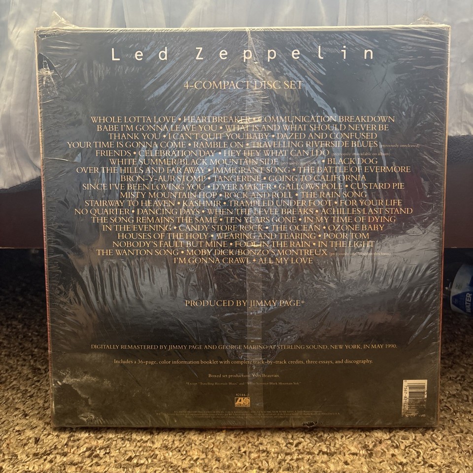 Led Zeppelin 4 Compact Disc Boxed Set 1990 Atlantic With Booklet ...