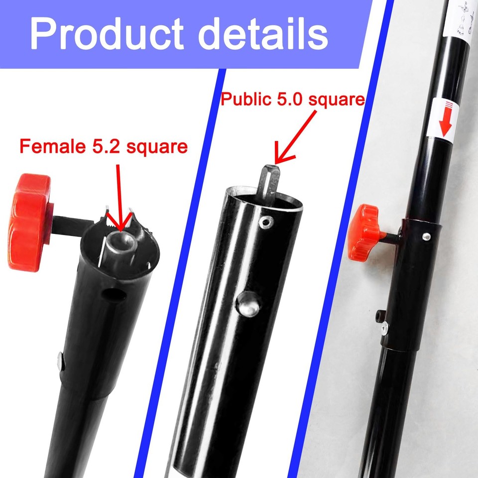 Replace part Pole saw attachment + Extension Pole Attachment compatible ...