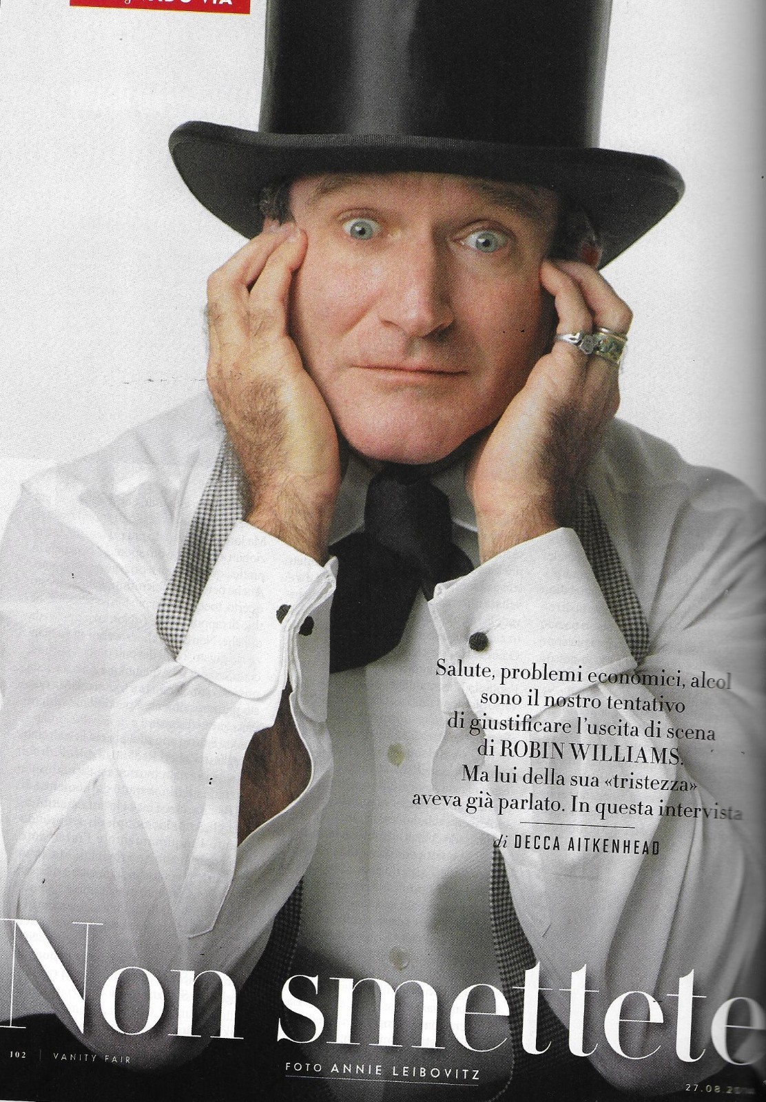 Vanity Fair Magazine Lenny Kravitz Robin Williams Patty Pravo Emma ...