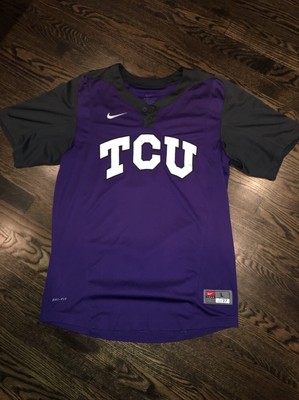 Game Worn TCU Texas Christian Horned Frogs Baseball Jersey Nike #37 ...