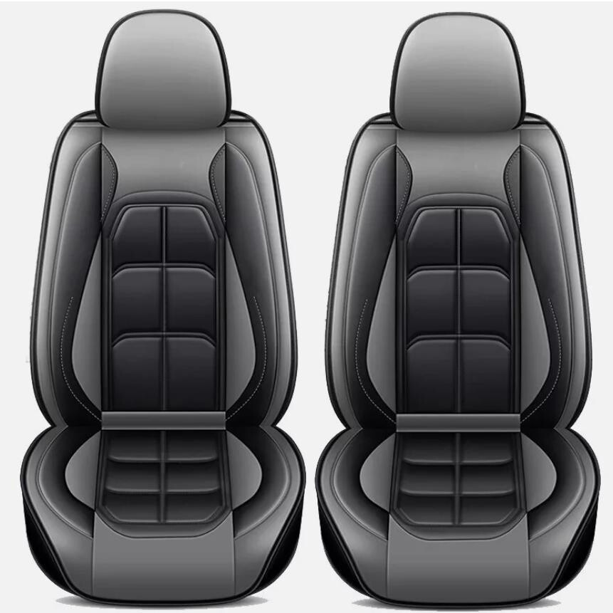 Seat Cover Deluxe Leather Full Set 5 Seat Front Rear Protector For ...