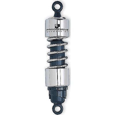 Progressive Suspension 412 Chrome 11-1/2" Heavy Duty Shocks Honda ...