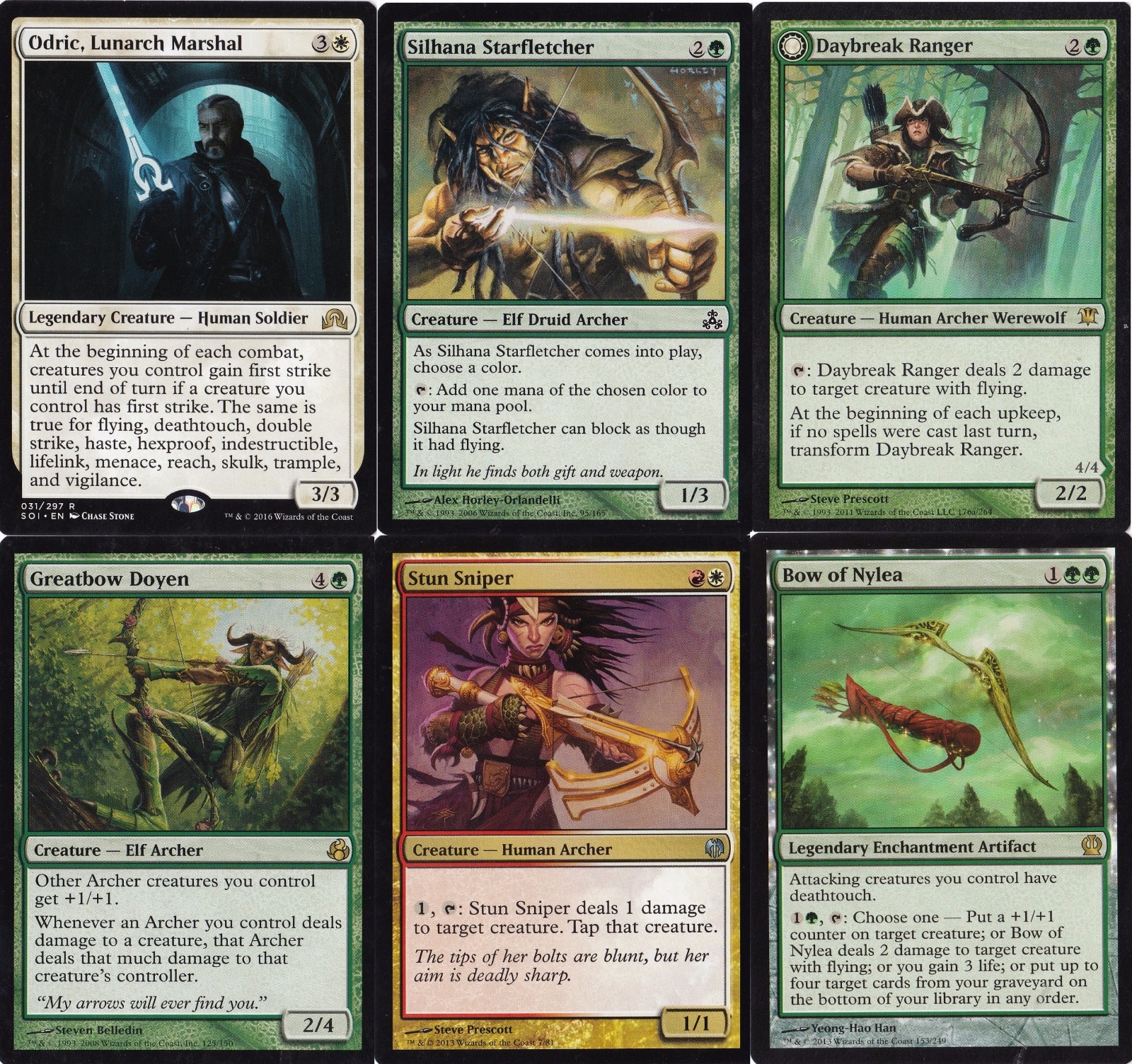 MTG Red White Green Deck - Bow of Nylea - Odric -60 Cards- Magic The ...