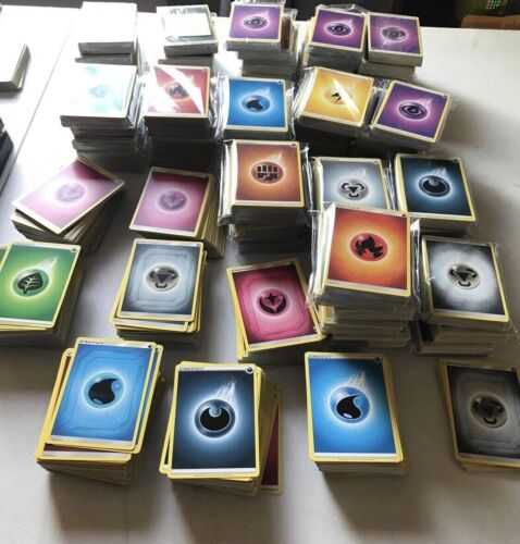 Pokemon 100/200/300/400/500/1K Energy Card Lot Bulk MINT - Deck ...