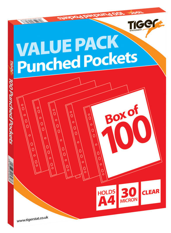 A1 A2 A3 A4 A5 Clear Multi-Punched Pockets Filing Wallets Files ...