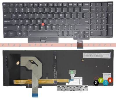 New Lenovo Thinkpad T570 T580 P51S P52S US Keyboard With Backlit ...