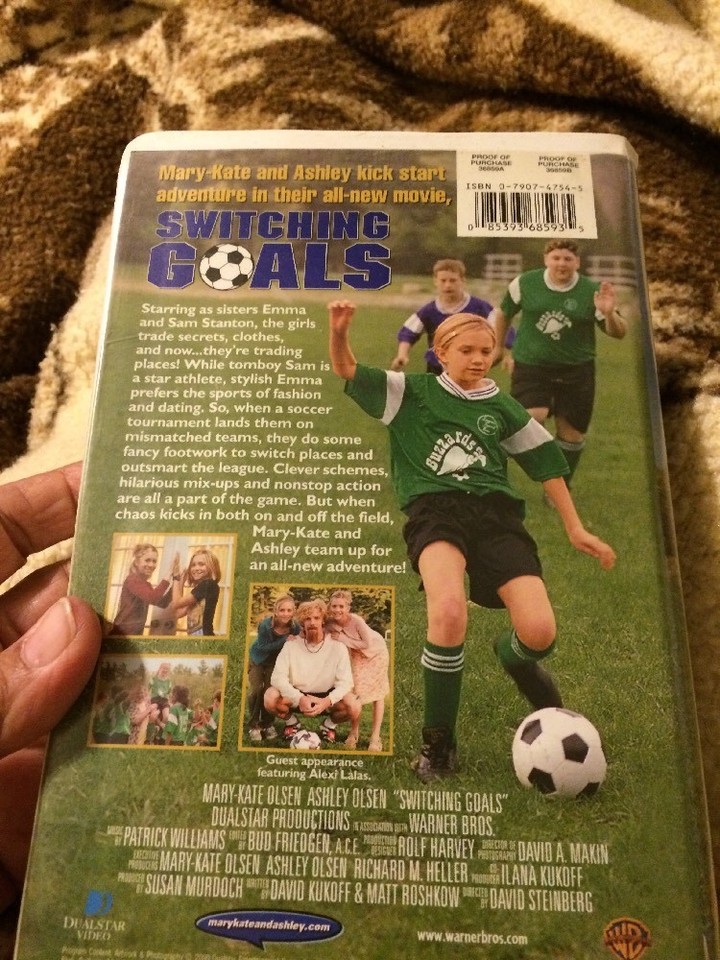 Mary Kate Olsen Ashley Olsen Switching Goals Vhs Movie VCR Tape ...