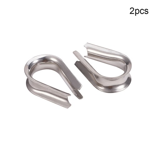 M12 304 Stainless Steel Wire Rope Cable Thimbles Rigging Tool Silver ...