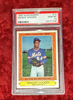 DWIGHT GOODEN ROOKIE RC 1985 WOOLWORTH #16 METS THE DOC PSA 10 🔥 LOW ...