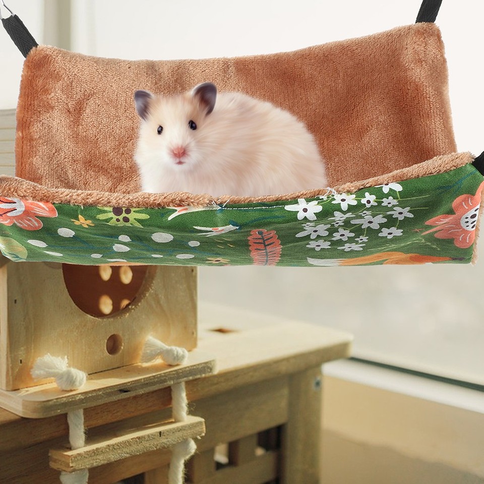 Small Pet Cage Hammock Rat Bird Parrot Hanging Warm Bed Bird Hut ...