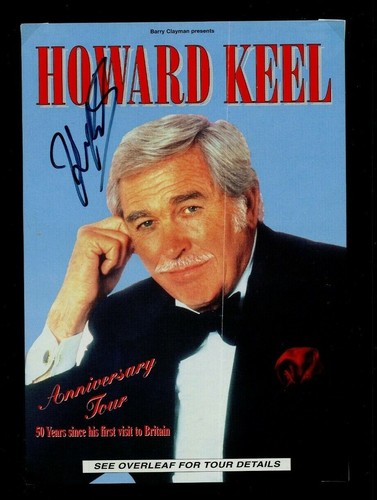 Autographed Photo Movie Musical & TV Actor Howard Keel Dallas Show Boat ...