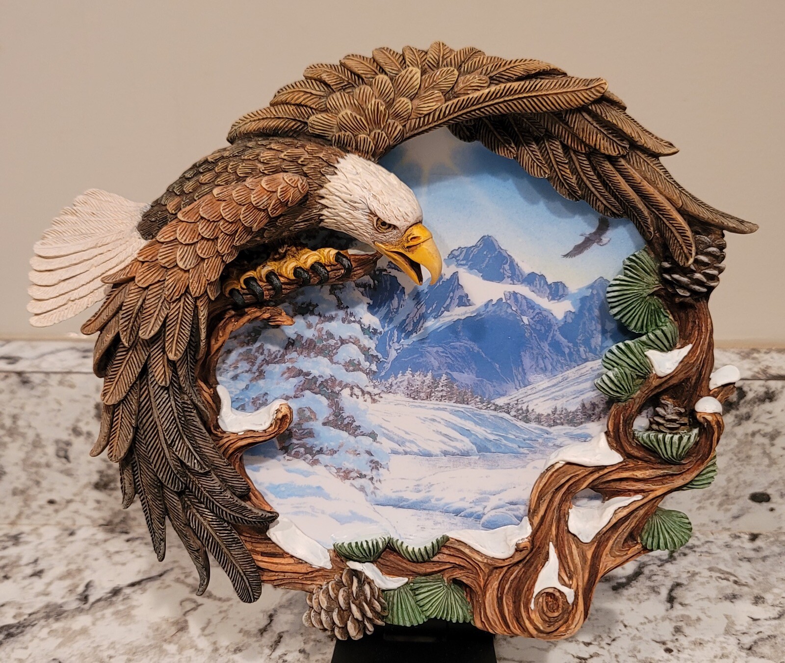 The Hamilton Collection Winter Solstice Plate Four Seasons of the Eagle ...