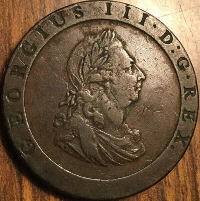 1797 UK GB GREAT BRITAIN CARTWHEEL PENNY COIN | eBay