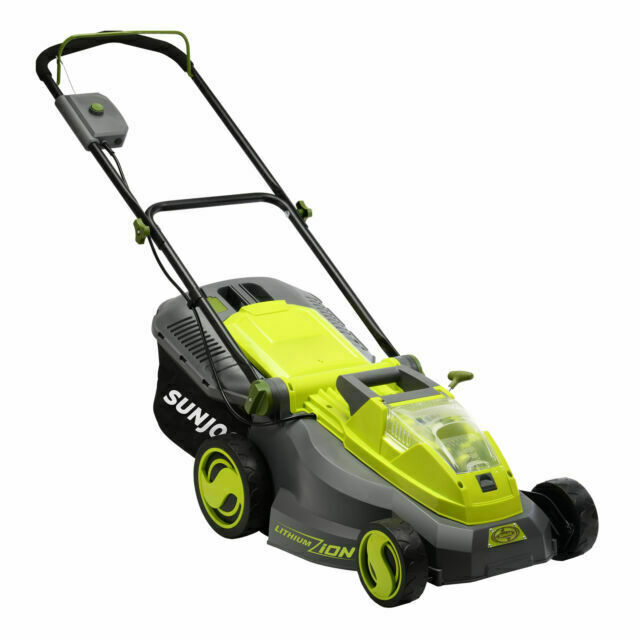 Sun Joe iON16LM-RM iONMAX 40V Cordless 16" Lawn Mower - Green (Kit with ...