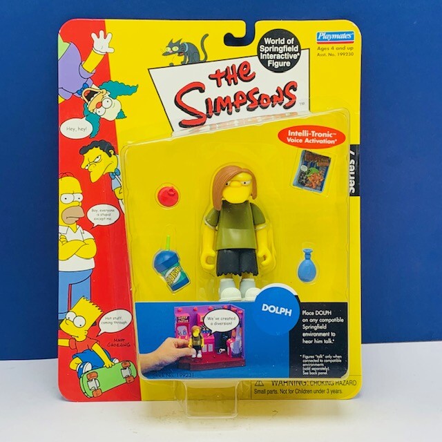 The Simpsons action figure toy Playmates World Springfield vtg Dolph ...
