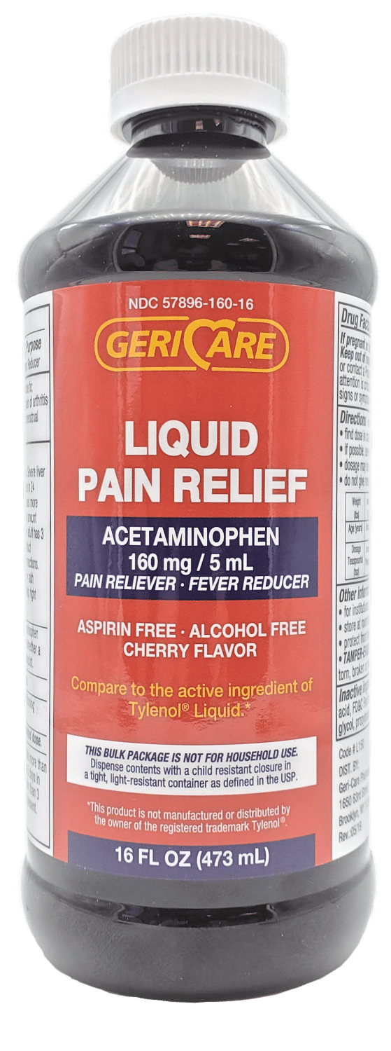 Acetaminophen Liquid, 160mg, [Compare to Tylenol Liquid] (16 oz. Bottle ...