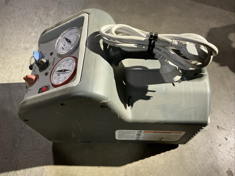 Robinair RG6 Compact HVAC Refrigerant Portable Recovery Machine 4130-01 ...