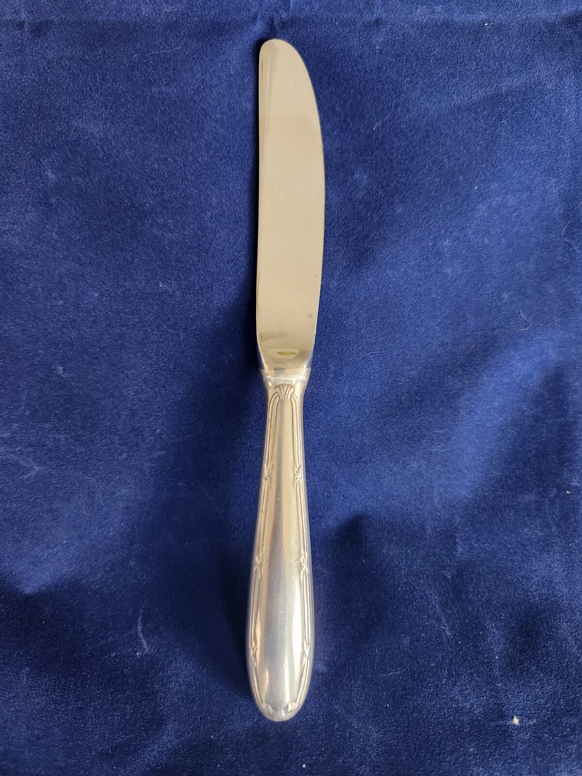 "The Ritz Carlton" engraved Vintage Silver plate Butter Knife stainless ...