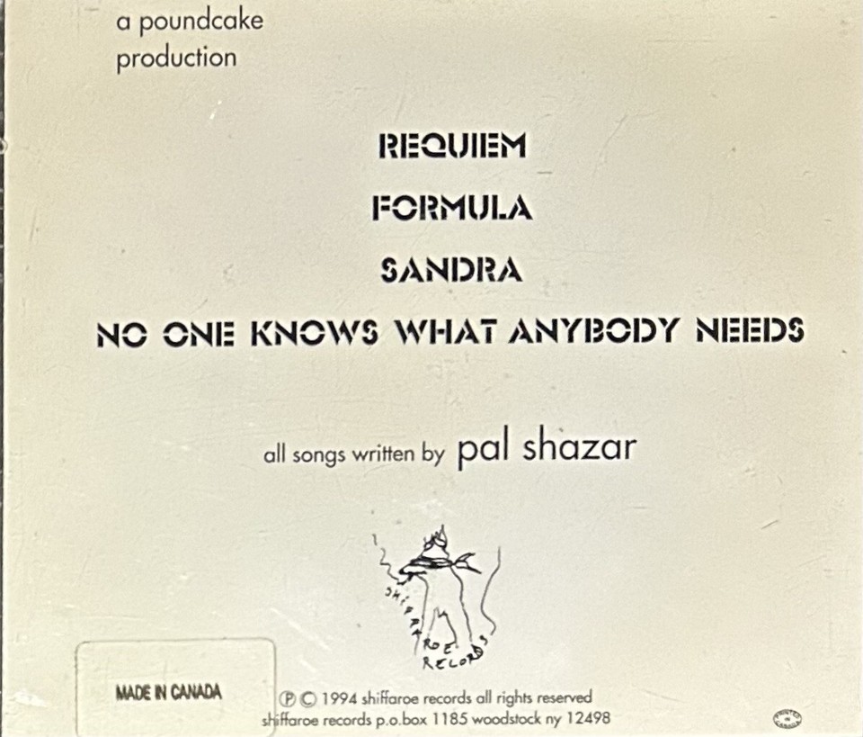 PAL SHAZAR CD The Requiem Tapes Rare1994 Ltd Pressing + Exclusive Trax ...