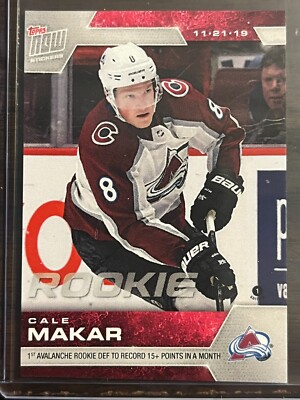 2019-20 Topps Now NHL Sticker #68 Cale Makar Colorado Avalanche RC | eBay