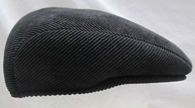 Ganka GKSII Mens Newsboy Cabbie Hat Driving Cap Black Corduroy 74-PH ...