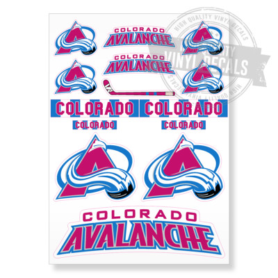Colorado Avalanche NHL Hockey A4 High Quality Printed Vinyl Decal ...