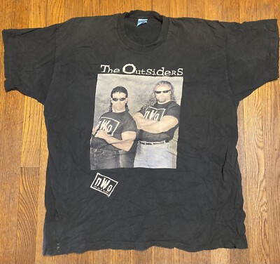 Vintage T Shirt 90s The Outsiders Scott Hall Razor Ramon Kevin Nash WCW ...
