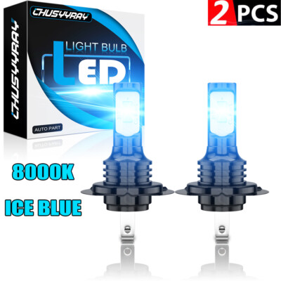 H7 LED Headlight Bulbs For Honda Goldwing 1800 GL1800 2001-2017 8000K ...