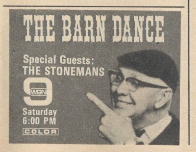 1967 WGN CHICAGO TV AD~BARN DANCE ERNEST POP STONEMAN COUNTRY MUSIC ...